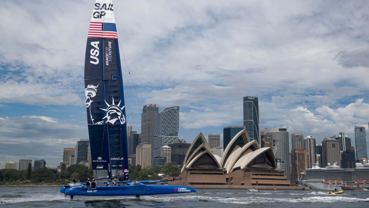 World Sailing - SailGP: First F50s hit the water ahead of racing in Sydney