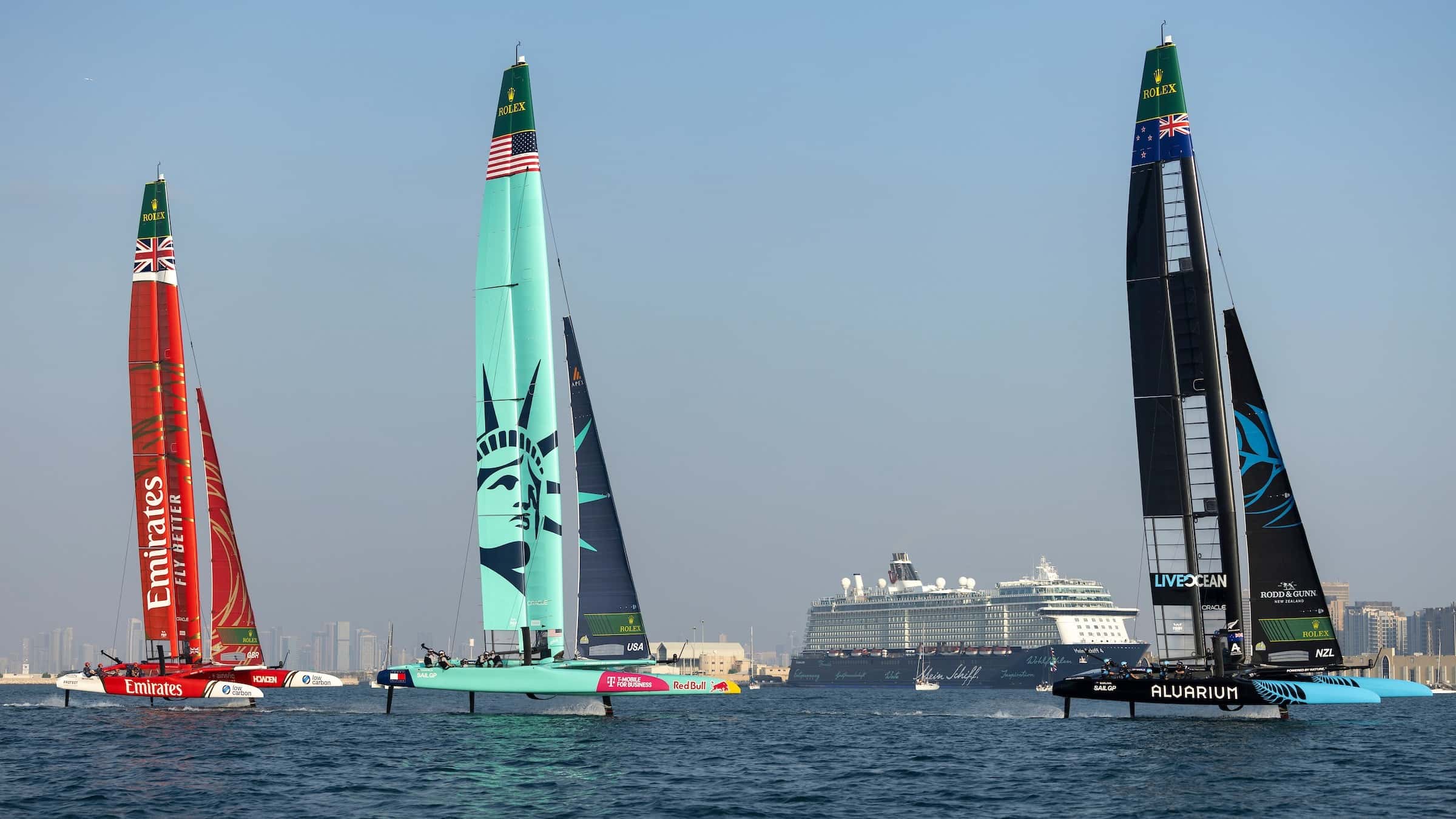 World Sailing - SailGP: New Zealand beat United States and Emirates GBR ...