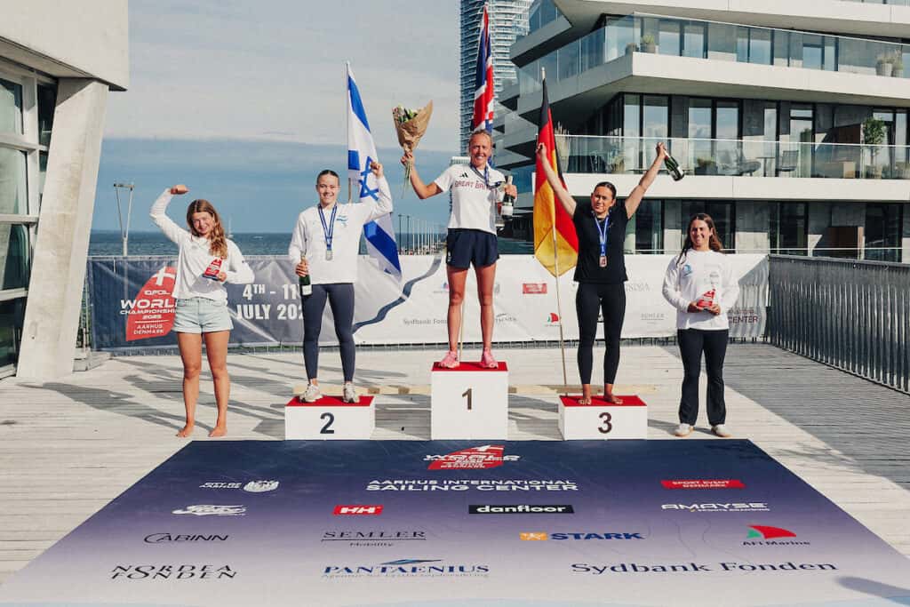 World Sailing - Emma Wilson and Andy Brown crowned 2025 iQFOiL World ...