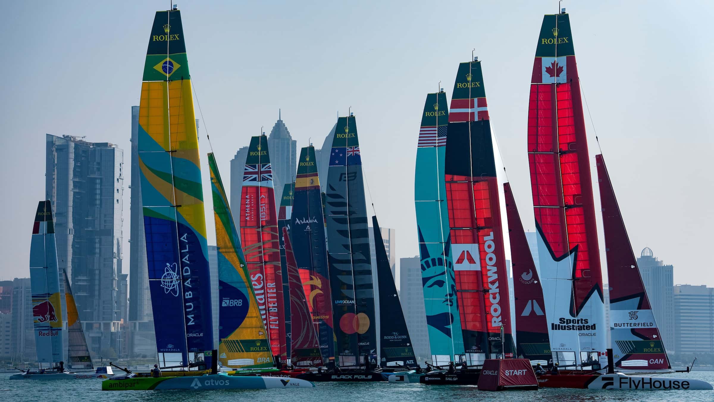 World Sailing - SailGP: ROCKWOOL Racing leads fleet after huge podium ...